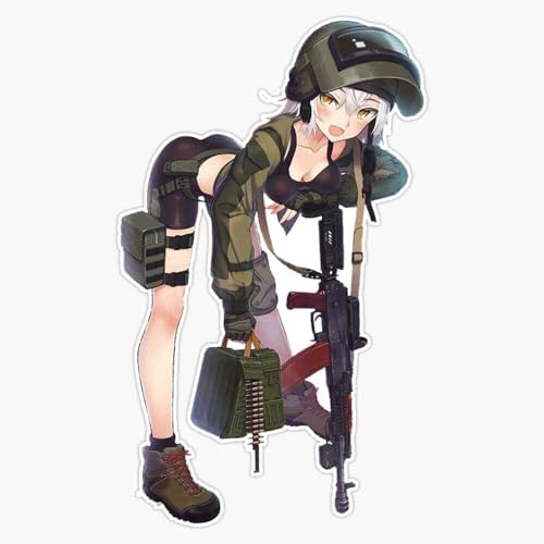 Amazon.com - Retro Military Art Fans Anime Cute Gun Where The Best Best ...
