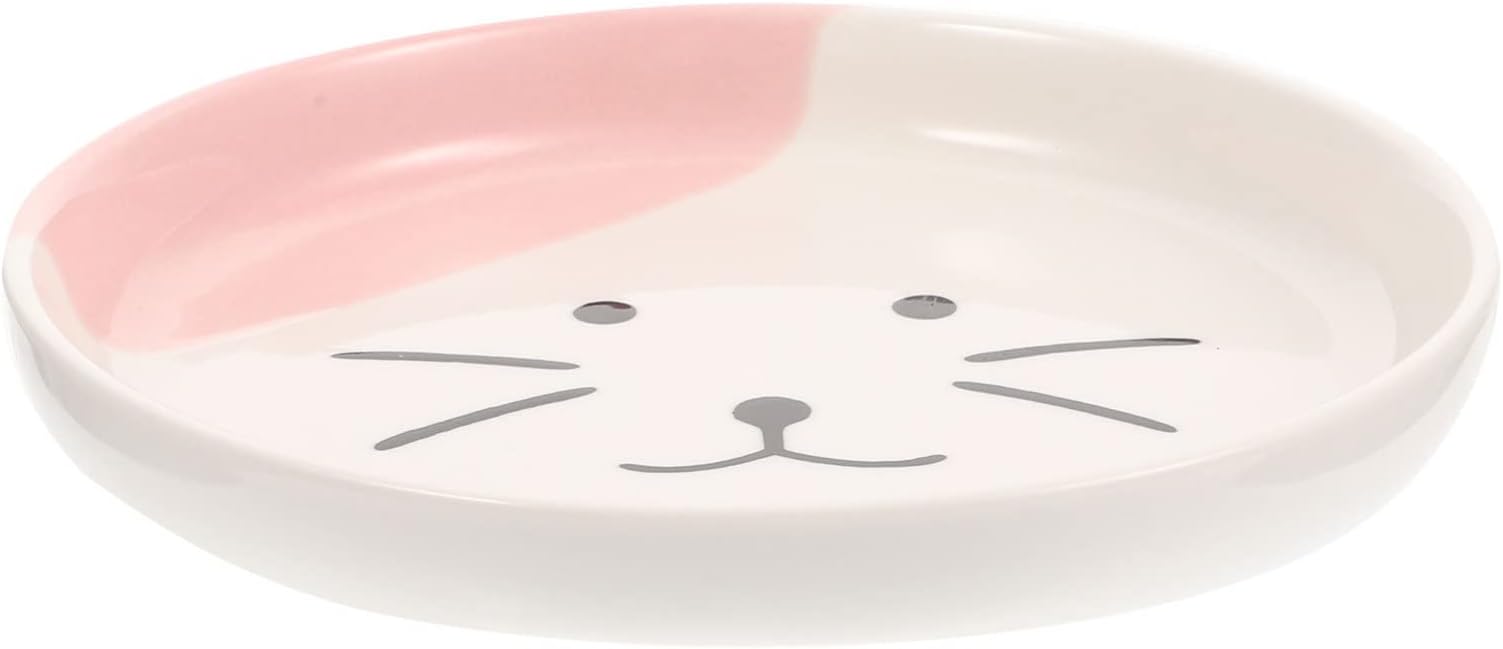 3 Pcs Ceramic Cat Feeding Bowls Ceramic Pet Bowls for Cats 15cm Wide ...