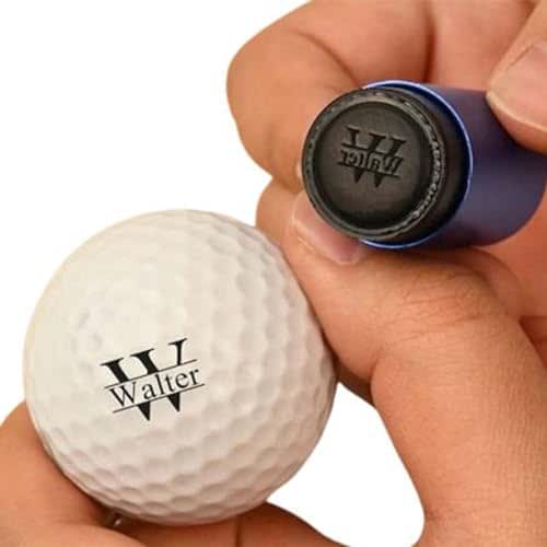 Personalized Golf Ball Stamp, Custom Monogram Golf Ink Stamp Name ...