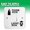 Dark Side Light Side Light Switch Vinyl Decal Sticker : Amazon.co.uk ...