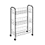 Metaltex Fino 3-Tier Extra-Slim Trolley with Wheels - Multipurpose ...