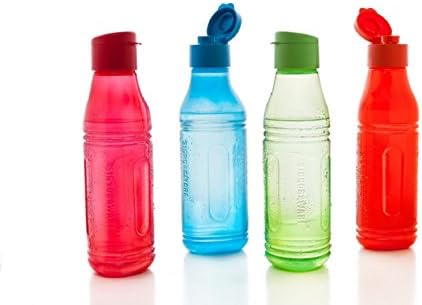 Signoraware Aqua Fresh Plastic Water Bottle, 500ml, Set of 4 ...