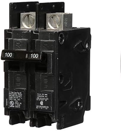 Siemens BQ2B100 100-Amp Double Pole 120/240-Volt 10KAIC Lug In/Lug Out ...