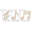 Amazon.com: 6pcs Wooden Music Notes DIY Craft Musical Notes Unfinished ...