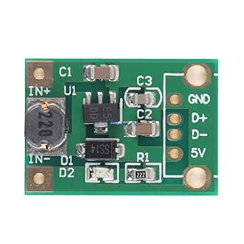 Amazon.com: 2Pcs 600mA DC-DC Mini Step Up Power Module 1-5V to 5V Step ...