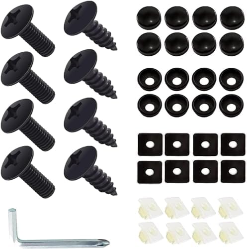 Amazon.com: Sinytuto 8 PCS Car License Plate Screws with Installation ...