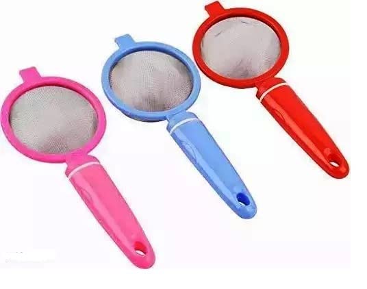 MEDANSH STORE Plastic Tea and Coffee Strainer with Stainless Steel Mesh ...