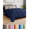 Amazon.com: Queen Size, Navy Blue Alternative Down Comforter - Warm ...