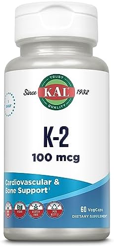 Amazon.com: Kal 100 Mcg K2 Mk-7 Tablets, 60 Count : Health & Household