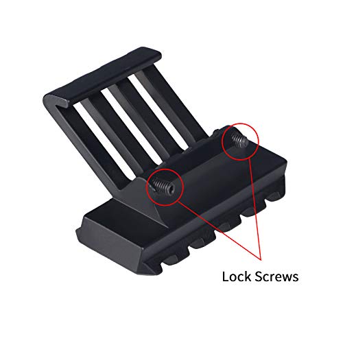 ToopMount Tactical Rail Mount 5 Slot One Side 30 Degree Angle Offset ...