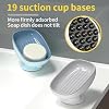 Soap Dish with Drainage,Plastic Soap Bar Holder,Shower Soap Box,Suction ...