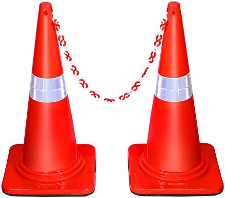 ABS INDUSTRY Safety Cones Injection Moulded 2 Cones 3.5 kg with 2 ...