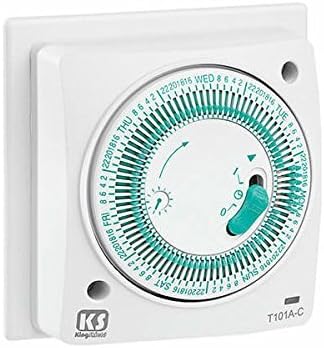 Greenbrook T101A-C Socket Box Mounted Mechanical Time Switch - 7 Day ...
