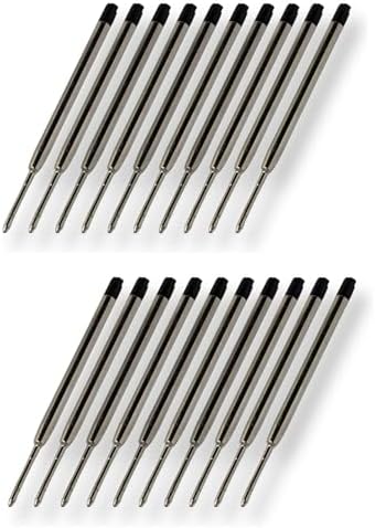 Quality Black Ballpoint Pen Refills | Medium Point | Pack of 10 ...