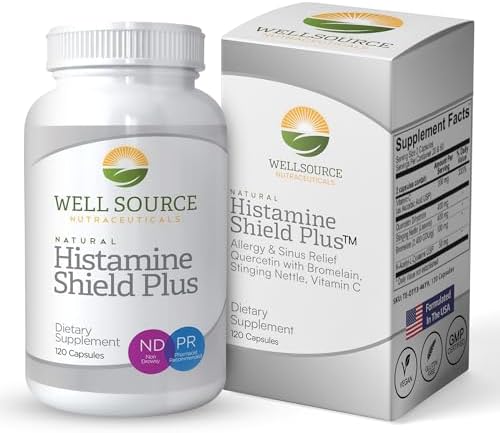 Amazon.com: Histamine Shield Plus™ Natural Antihistamine Supplement for ...