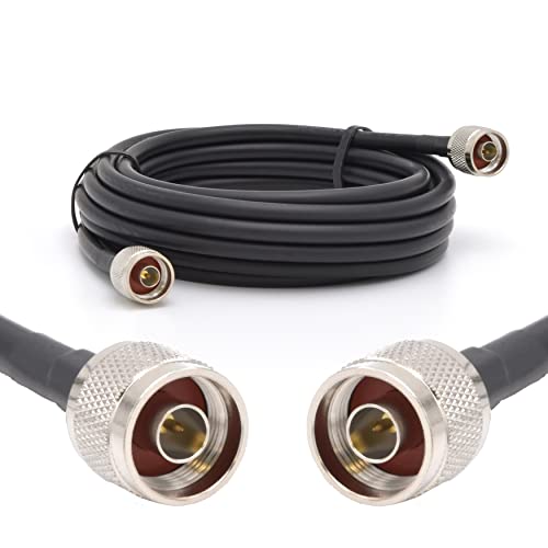 RANGEFUL N Type Cable 39.4ft 12m Ultra Low Loss Coax Cable 5D-FB 7.5mm ...