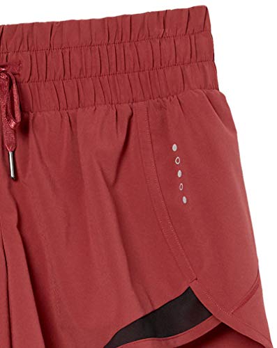 Amazon Essentials Women's Standard-Fit Ruched Waistband Woven Running ...
