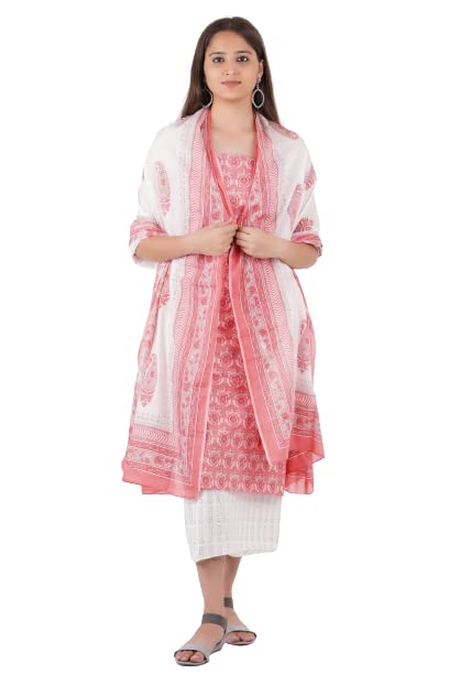 Buy KWATCHI Womens And Girls Pure Cotton Unstiched Salwar Suit Dress ...