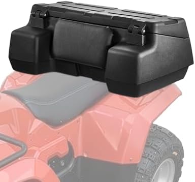 Amazon.com: VEVOR ATV Rear Storage Box, 95L ATV Rear Cargo Box with ...