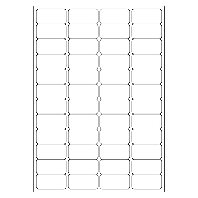 Amazon Easyship Sticky Labels Matt (A4 Size Sheet with 48 Pre-Cut ...