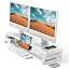 Vaydeer All-in-One Dual Monitor Stand Riser with 2 Drawers, 8 USB Ports ...