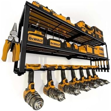 Amazon.com: BUILTSTRONG Power Tool Organizer-6 Drill Holder Wall Mount ...