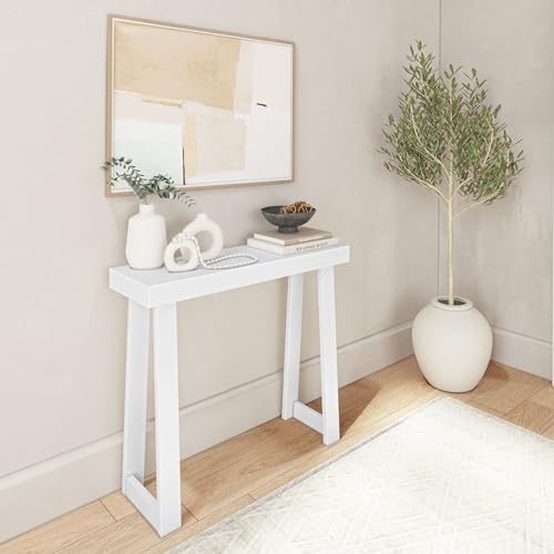 Snapklik.com : Solid Wood Console Table, 36 Inch, Sofa Table, Narrow ...