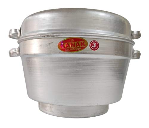 Buy Aluminum Handvo Maker Cooker Pot (White) Online at Low Prices in ...