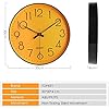 Topkey Wall Clock 12" Silent Non Ticking Arabic Numeral Clock Round ...