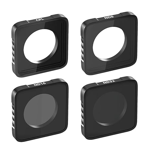 LENSKINS ND Filters for GoPro Hero 11 Hero 10 Hero 9 Black, 4 Pack ND8 ...