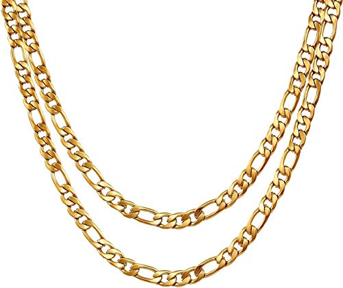 Nakabh Gold Plated Stainless Steel Stylish Sachin Chain for Unisex ...