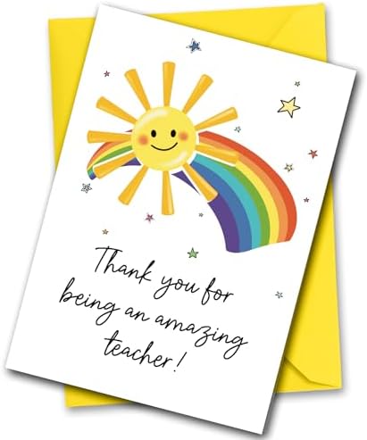 Teacher Thank You Card School Teacher and Teaching Assistant TA Thank ...
