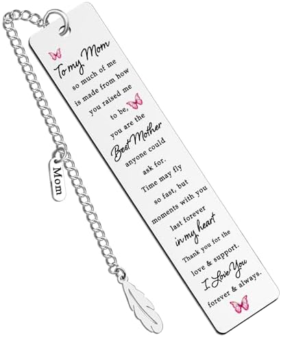 Amazon.com: Mom Bookmark to My Mom Gifts for Mom from Daughter Son to ...