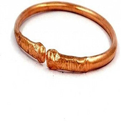 Buy numeroastro Copper/Tamba Kada (Bracelet) & Finger Ring (Challa ...