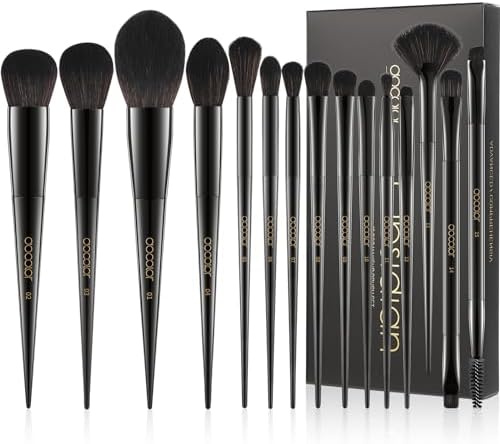 Amazon.com: Docolor Makeup Brushes 15Pcs Obsidian Makeup Brush Set ...