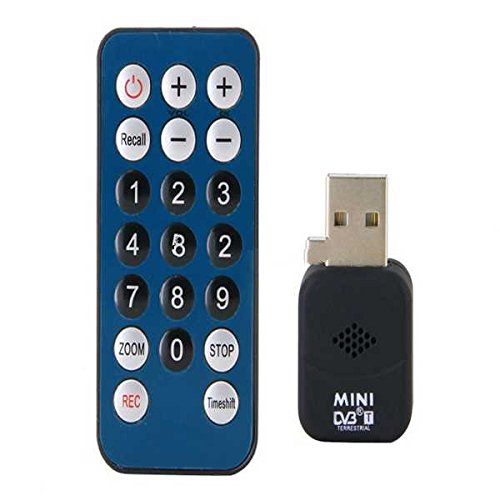 Mini DVB-T Digital TV Tuner USB Stick Receiver Recorder with Remote ...