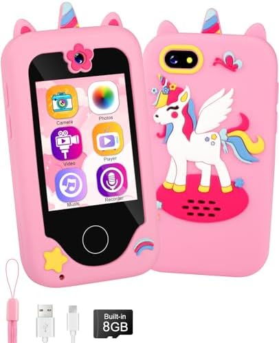 Dhapy Kids Smart Phone for Girls, Unicorns Christmas Birthday Gifts for ...