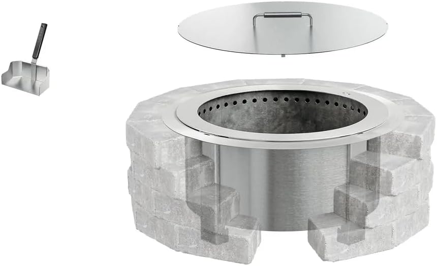 Amazon.com : Breeo Smokeless Fire Pit Insert Bundle – X Series Insert ...