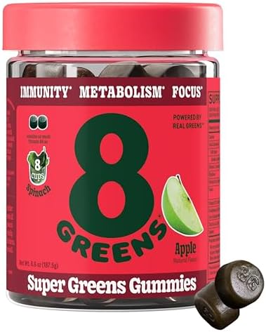 Amazon.com: 8Greens Daily Greens Gummies and Super Greens Powder ...