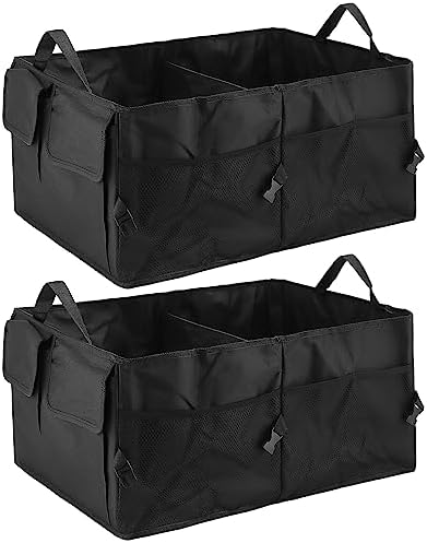 FUNSUEI 2 PCS Car Boot Storage Organiser, Foldable Car Boot Organiser ...
