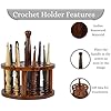Amazon.com: Wooden Crochet Hooks Stand | Crochet Hooks Holder ...