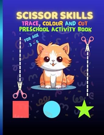 Scissor Skills, Trace, Colour, Cut, Preschool -Toddlers - Kids Activity ...