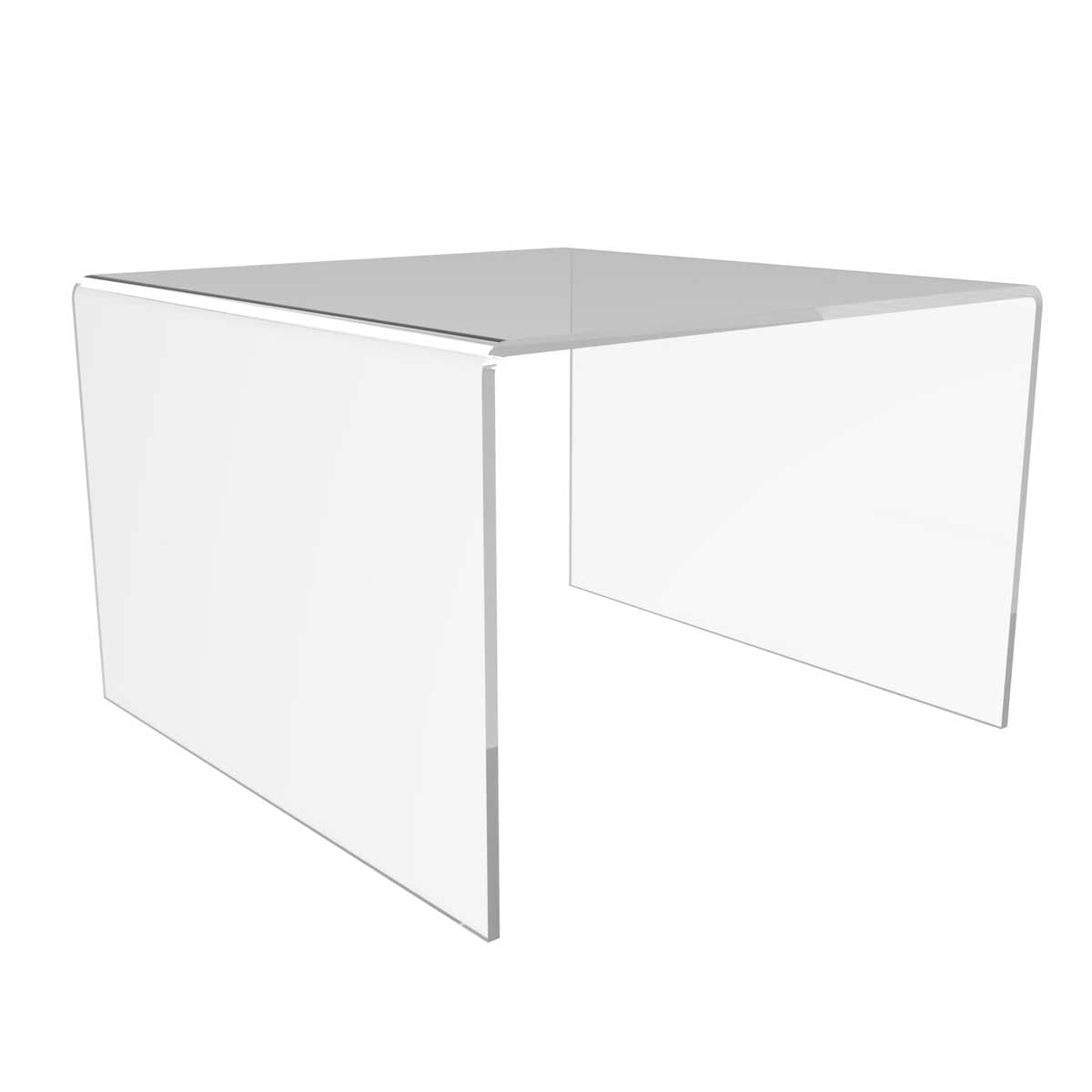 Clear Acrylic Riser Display Stand (W200 D150 H100 T5) : Amazon.co.uk ...