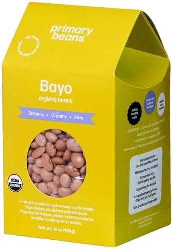 Amazon.com: Primary Beans - Heirloom Organic Bayo Dried Beans - Bacon-y ...