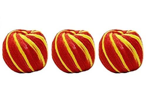 (Pack of 3pcs) Cotton Pooja Kalawa, Moli, Mauli Thread, Kalava Thread ...