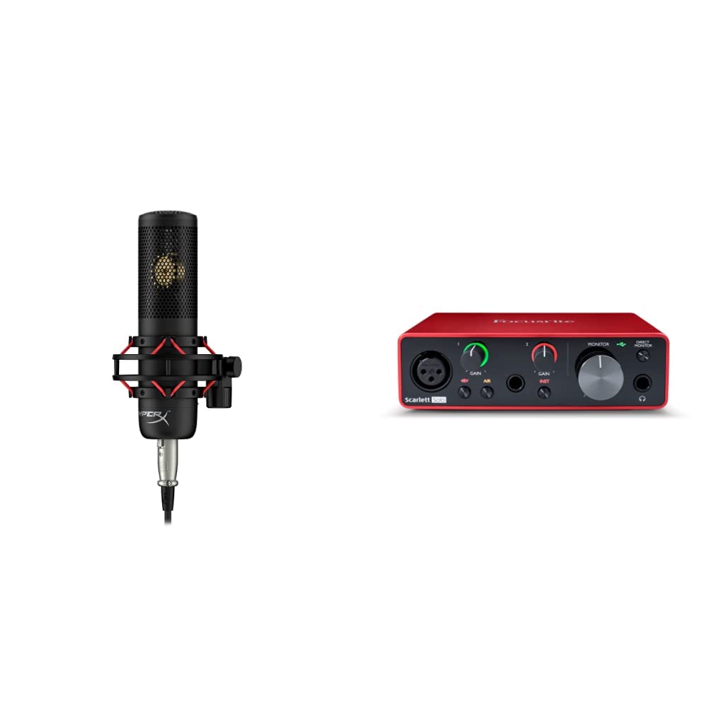 Amazon.com: HyperX ProCast Microphone – Large Diaphragm Condenser Mic ...