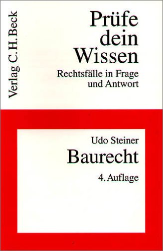 Amazon.com: Baurecht: 9783406540745: Udo Steiner: Books