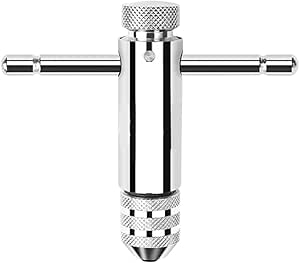 Adjustable T-Handle Ratchet Tap Reamer Hand Manual Holder Wrench(M5-M12 ...