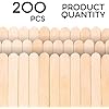 Amazon.com: 200PCS Wooden Sticks for Crafts – 8 Inch Wooden Sticks for ...