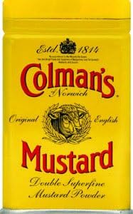 Amazon.com : Colman's Mustard Hot & Dry 2.0 OZ (Pack of 2) : Yellow ...